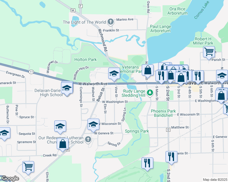 112 Vine Street, Delavan WI - Walk Score