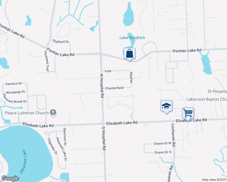 6933 Chesterfield, Pontiac MI - Walk Score