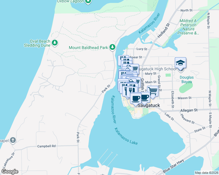 399 Park Street, Saugatuck MI - Walk Score