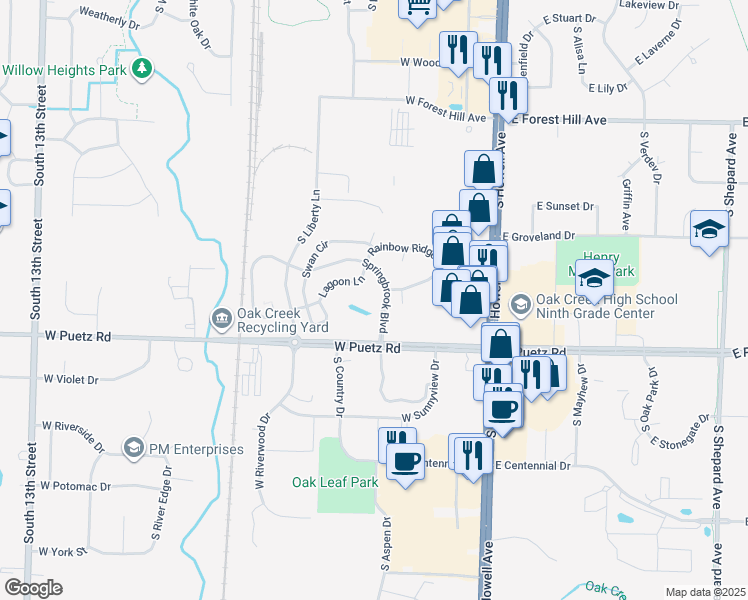 8601 Springbrook Boulevard, Oak Creek WI - Walk Score
