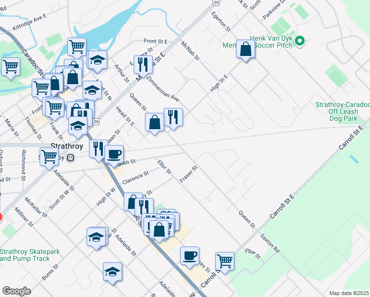 191 Queen Street, Strathroy-Caradoc ON - Walk Score