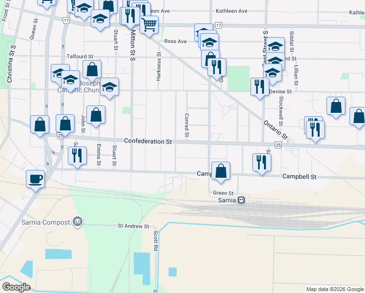 523 Confederation Street, Sarnia ON - Walk Score