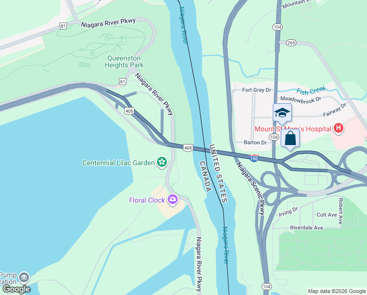 Queenston Lewiston Bridge, Niagara-on-the-Lake ON - Walk Score