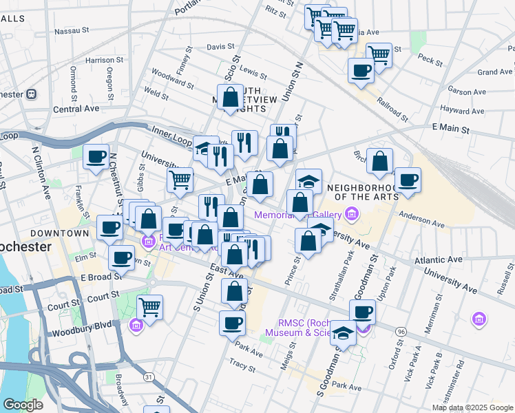 University Of Rochester Campus Map - Map