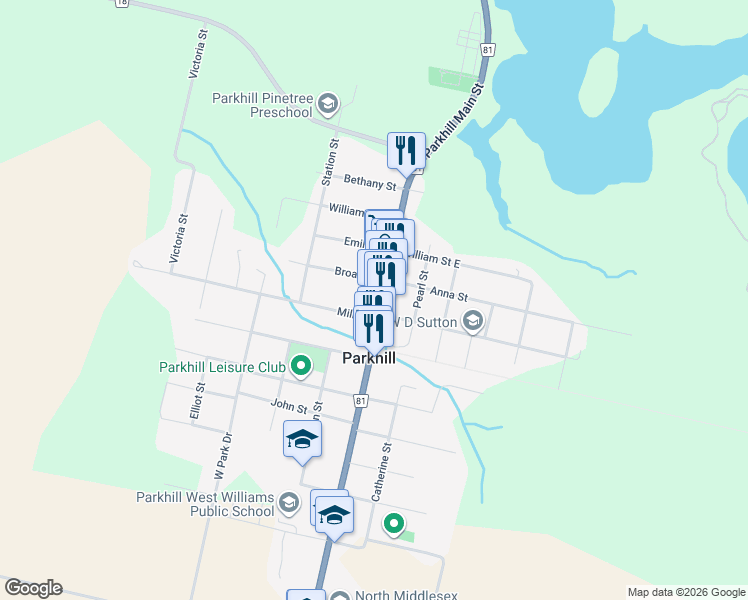 249 Parkhill Main Street, North Middlesex ON - Walk Score