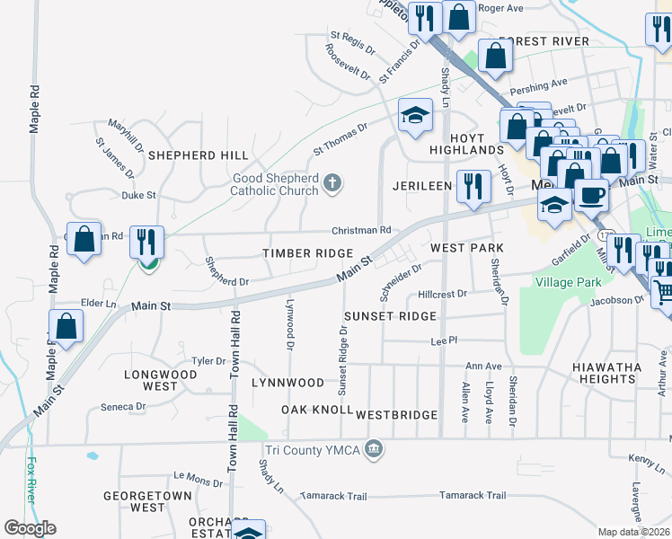 N87W17634 Main Street, Menomonee Falls WI - Walk Score