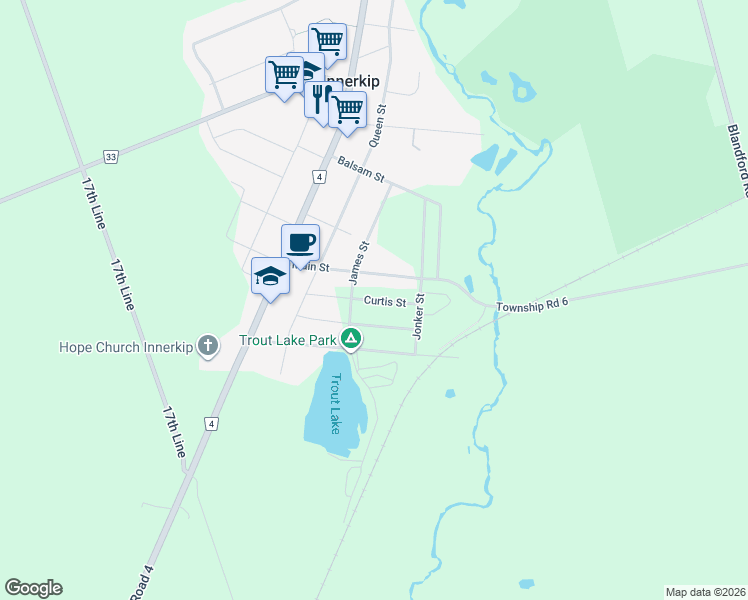 Curtis Street, East Zorra-Tavistock ON - Walk Score