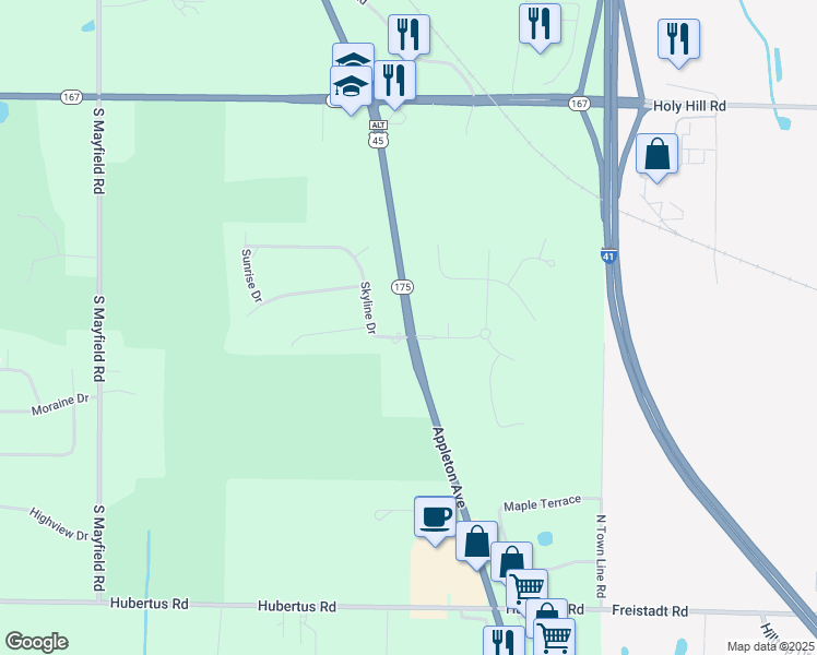 1505 Wisconsin 175, Hubertus WI - Walk Score