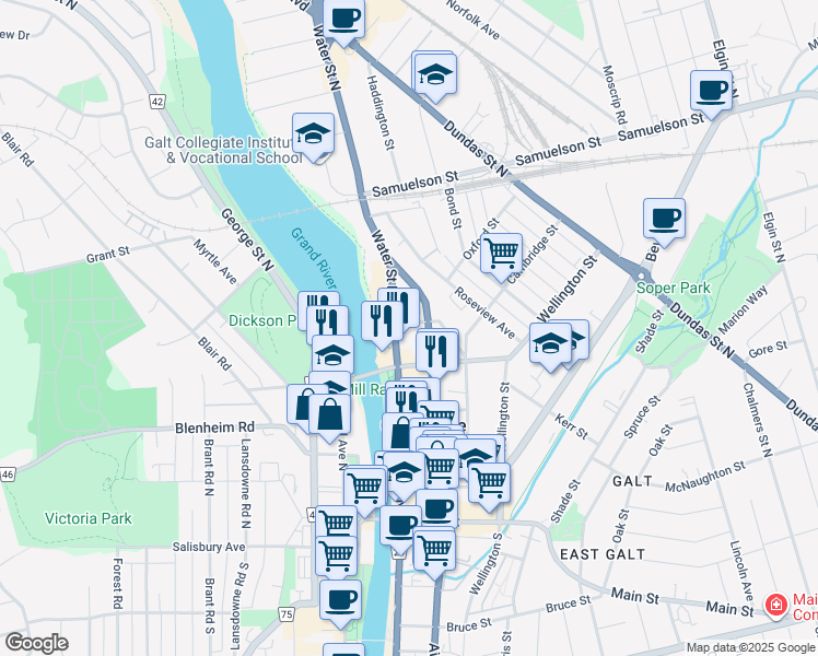 7 Simcoe Street, Cambridge ON - Walk Score