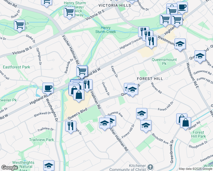 293 Overlea Drive, Kitchener ON - Walk Score