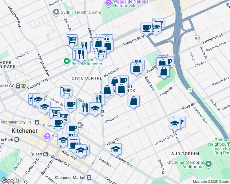 250 Frederick Street, Kitchener ON - Walk Score