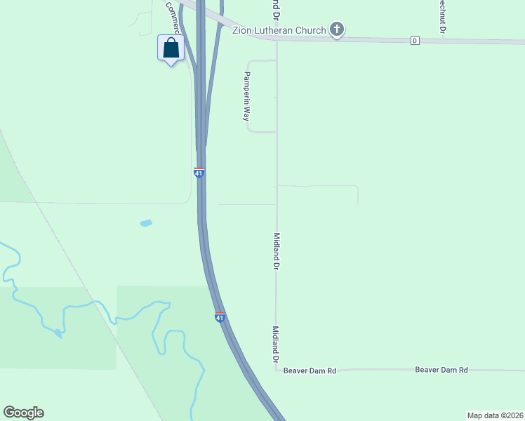 7433 Midland Drive, Allenton WI - Walk Score