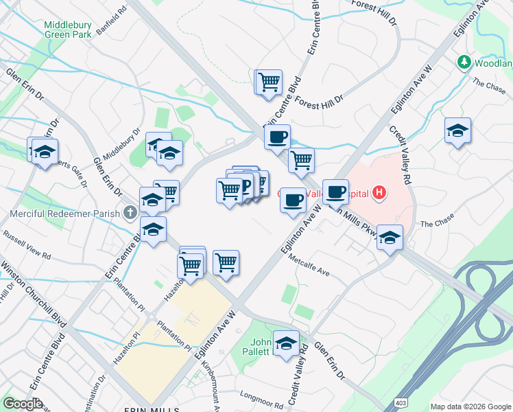 5100 Erin Mills Parkway, Mississauga ON - Walk Score