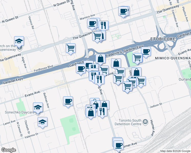 Kipling Ave & Evans Ave, Toronto ON - Walk Score