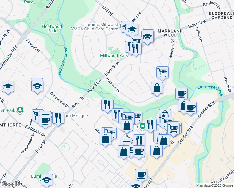 287 Markland Drive, Toronto ON - Walk Score