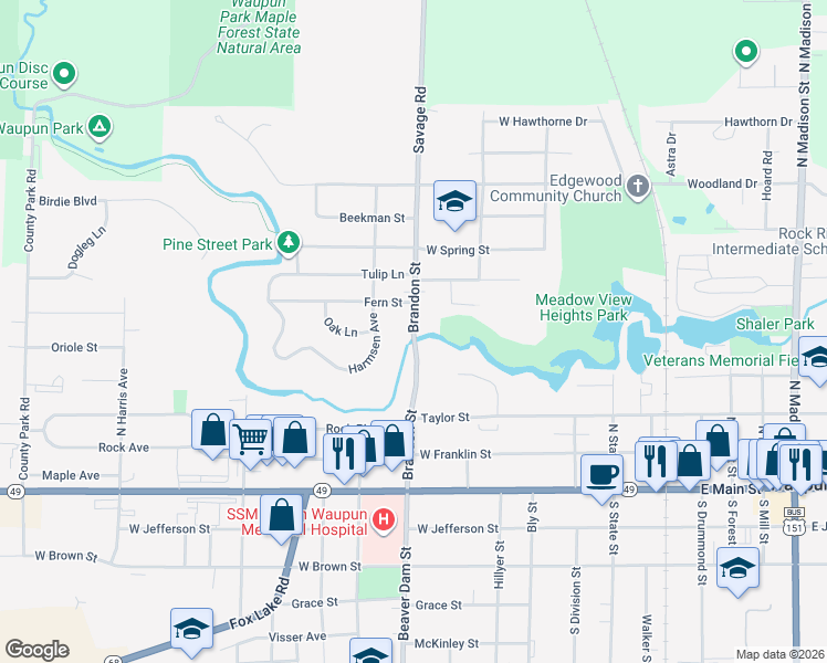 Brandon Street, Waupun WI - Walk Score