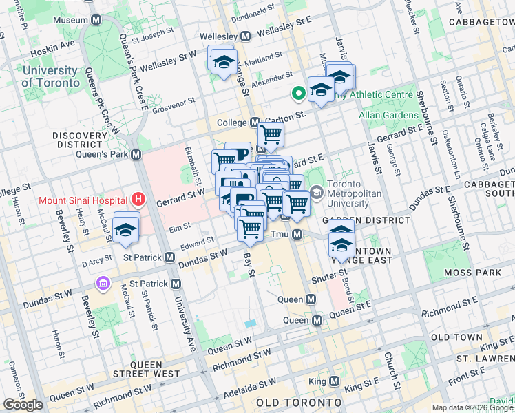 25 Elm Street, Toronto ON - Walk Score