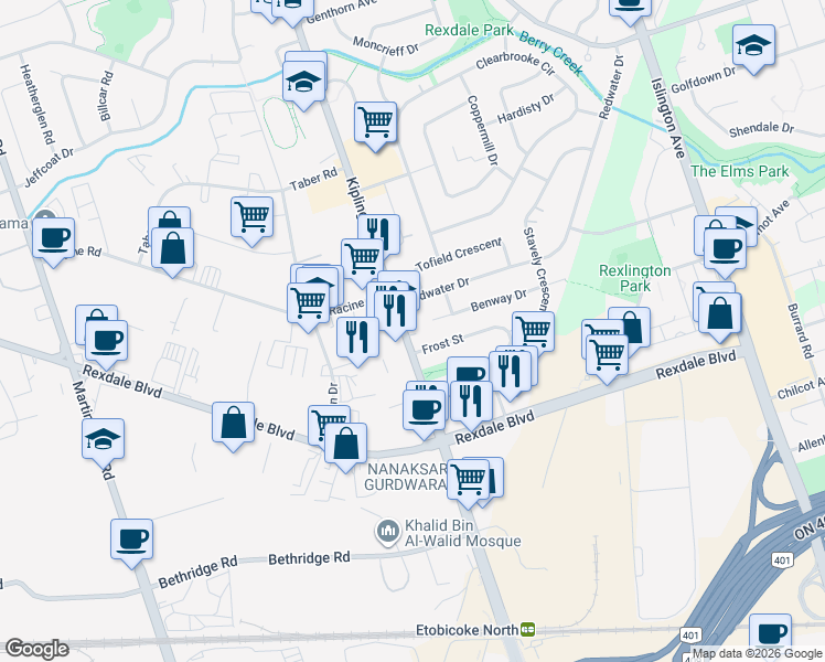 2069 Kipling Avenue, Toronto ON - Walk Score