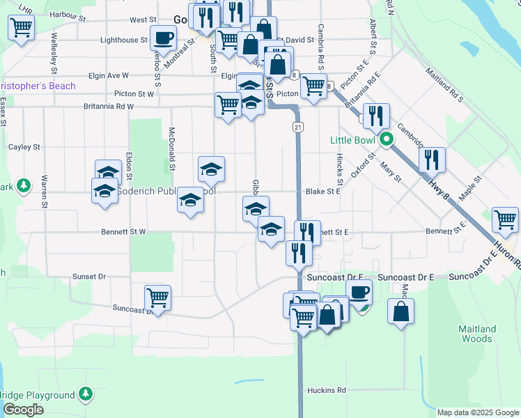 249 Gibbons Street, Goderich ON - Walk Score