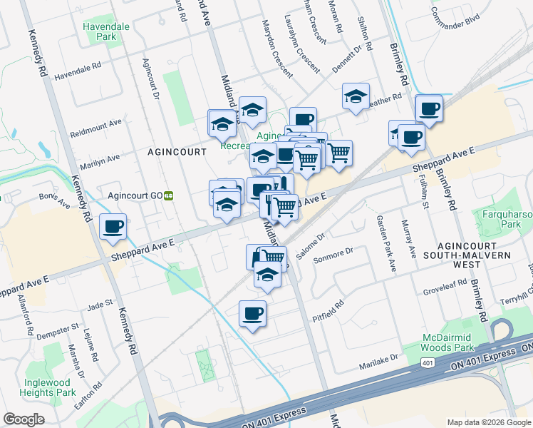 Sheppard Avenue East, Toronto ON - Walk Score