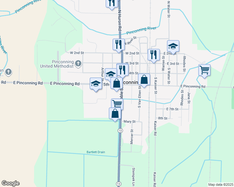 506 South Mable Street, Pinconning MI - Walk Score