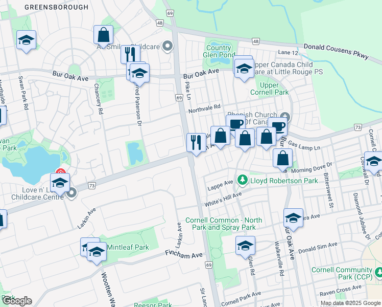 Ninth Line & 16th Ave, Markham ON - Walk Score