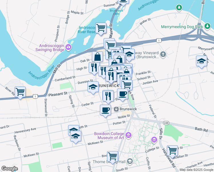 Brunswick ME - Walk Score