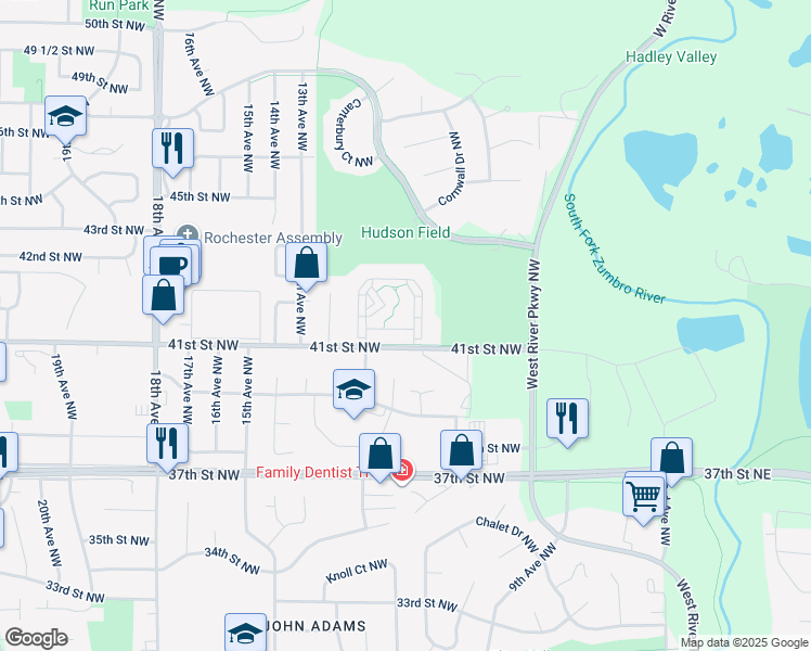 937 41st Street Northwest, Rochester MN - Walk Score