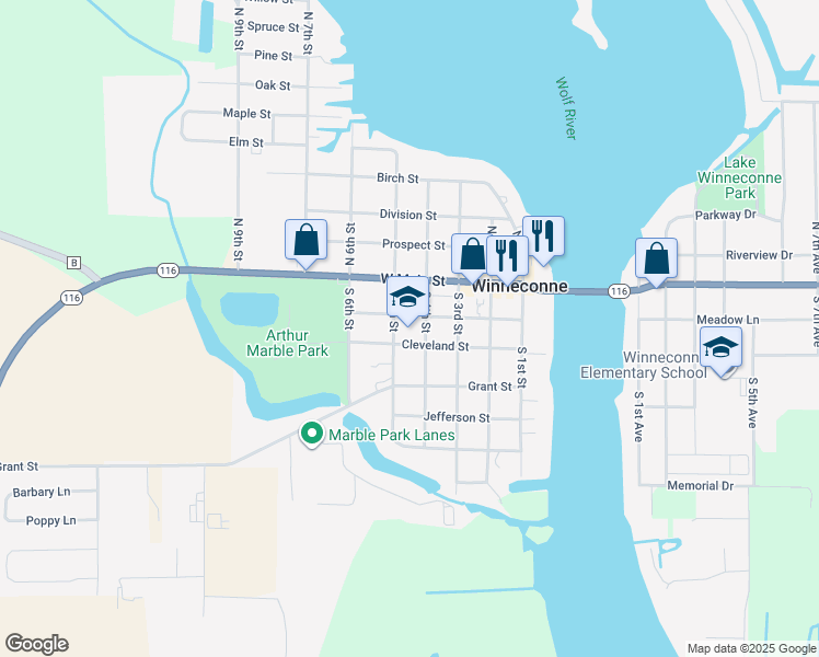 424 Cleveland Street, Winneconne WI - Walk Score