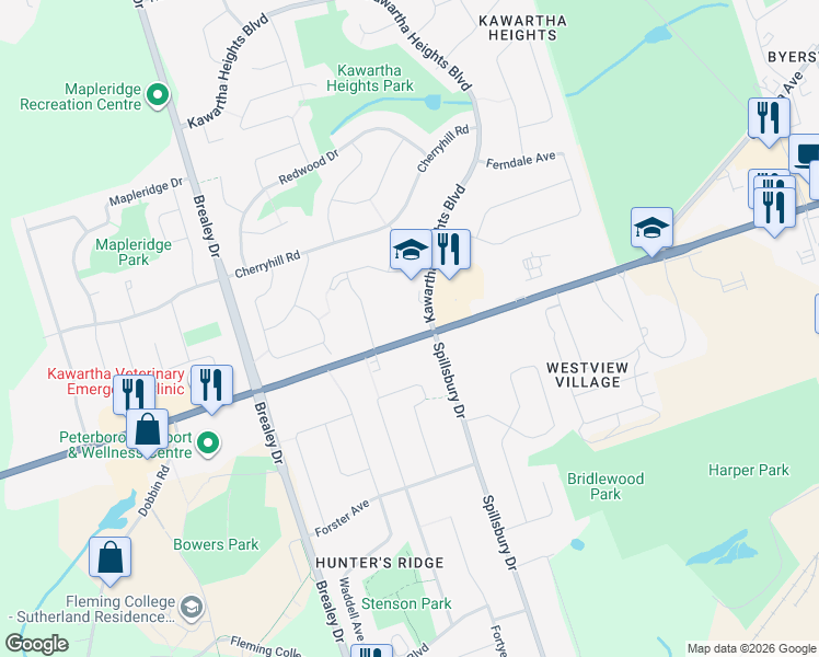 1600 Lansdowne Street West, Peterborough ON - Walk Score