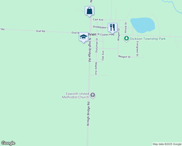 4139 North High Bridge Road, Brethren MI - Walk Score