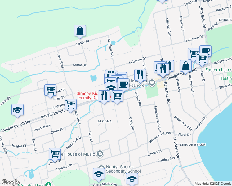 Innisfil Beach Road, Innisfil ON - Walk Score