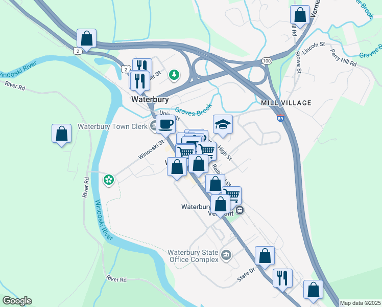 16 Stowe Street, Waterbury VT - Walk Score