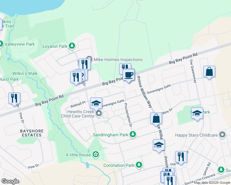 176 Birkhall Place, Barrie ON - Walk Score