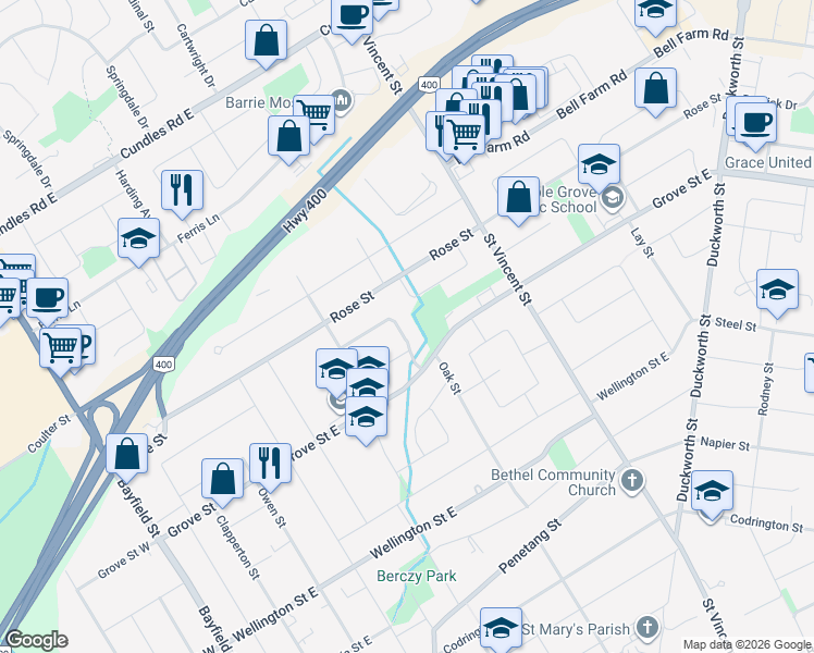 15 Bothwell Crescent, Barrie ON - Walk Score