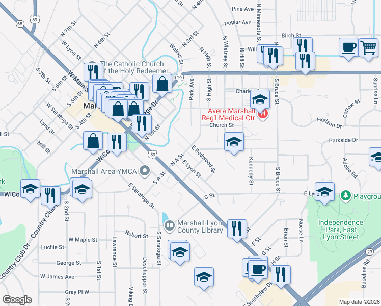 204 North A Street, Marshall MN - Walk Score