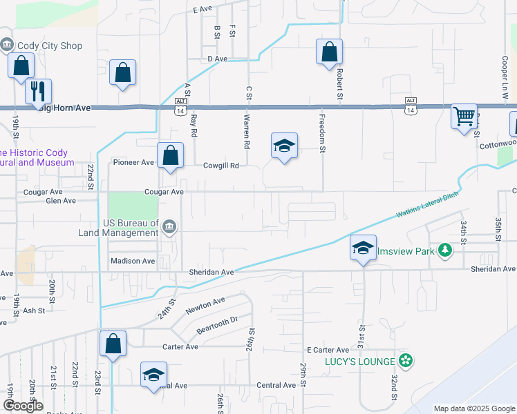 2730 Cougar Avenue, Cody WY - Walk Score