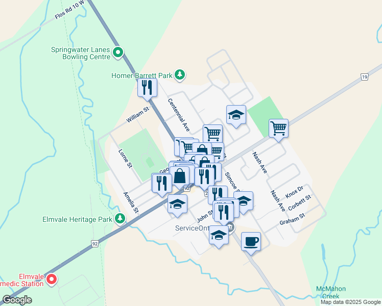 21 Yonge Street North, Springwater ON - Walk Score