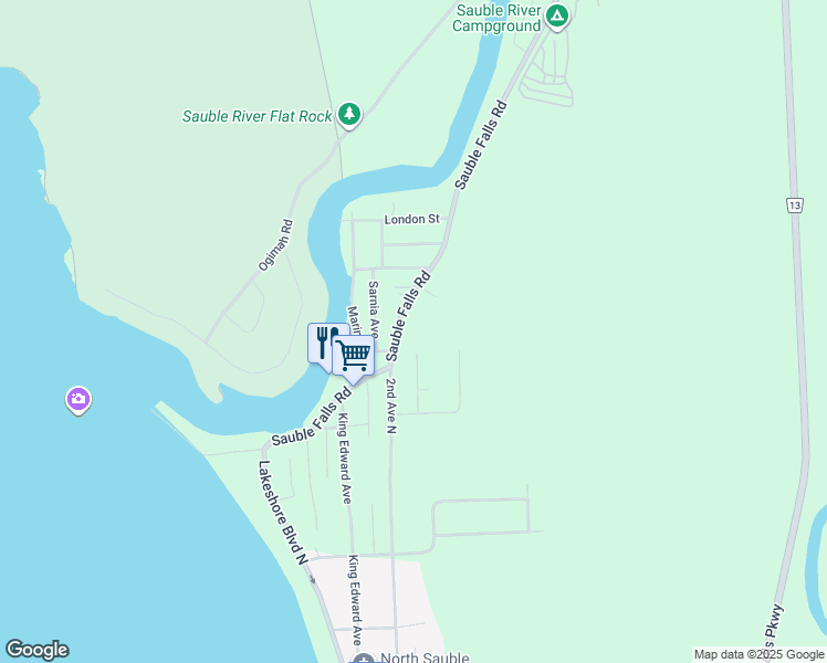 1225 Sauble Falls Road, South Bruce Peninsula ON - Walk Score