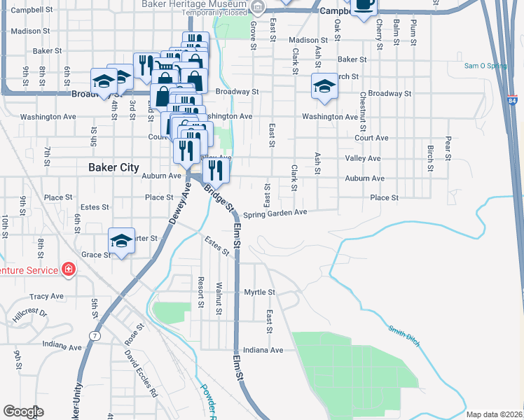 1505 East Street, Baker City OR - Walk Score