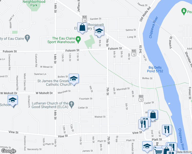 733 Bolles Street, Eau Claire WI - Walk Score