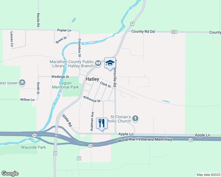 325 Clark Street, Hatley WI - Walk Score