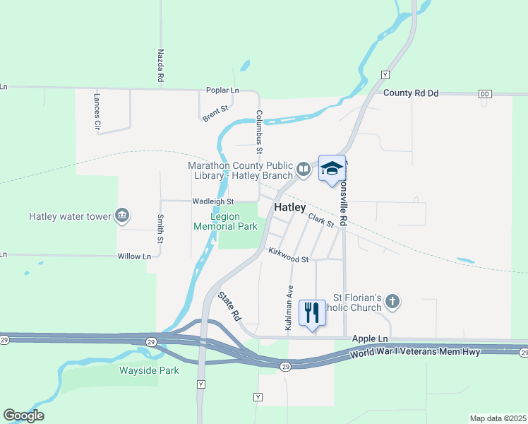 317 Curtis Avenue, Hatley WI - Walk Score