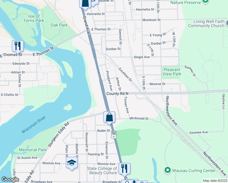 702 Townline Road, Wausau WI - Walk Score