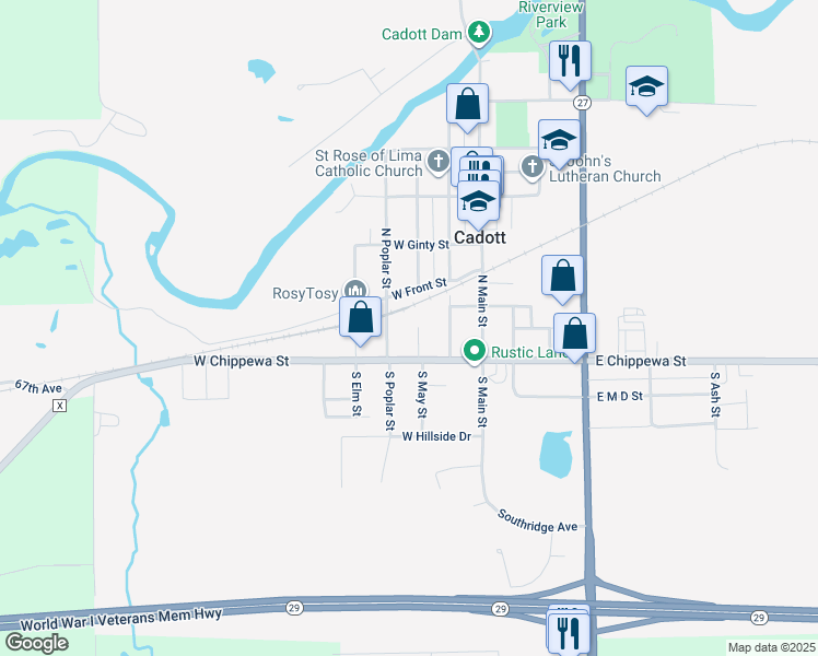 127 North Pine Street, Cadott WI - Walk Score