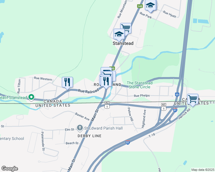 272 Rue Dufferin, Stanstead QC - Walk Score