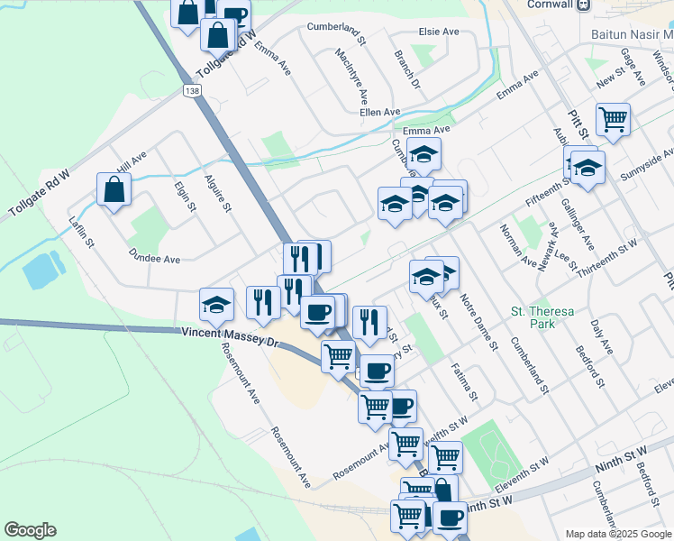 412 Sara Street, Cornwall ON - Walk Score