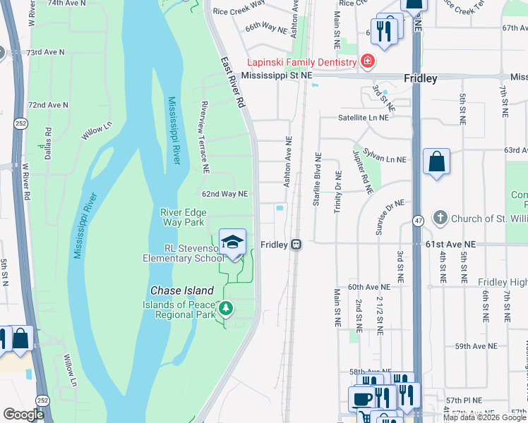 6105 East River Road, Fridley MN - Walk Score