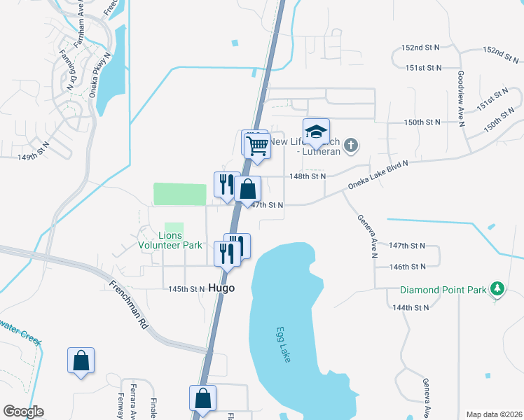 5717 147th Street North, Hugo MN - Walk Score
