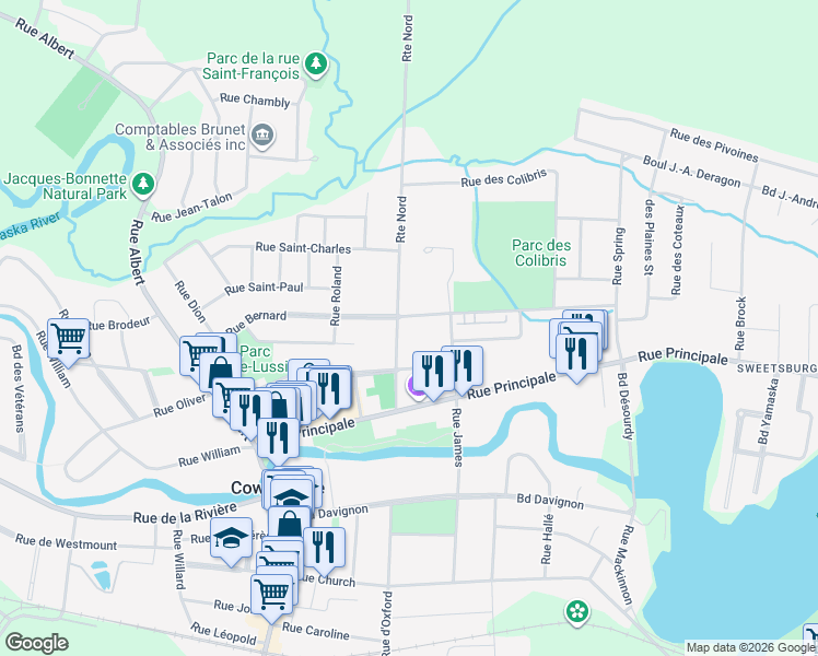 130 Rue du Nord, Cowansville QC - Walk Score